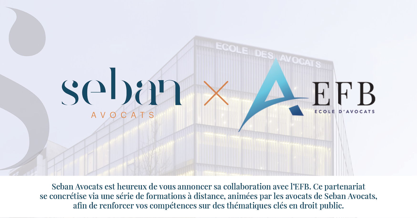 Formations en droit public : le partenariat EFB x SEBAN AVOCATS - SEBAN ...